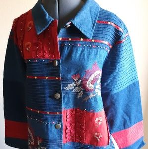 Indigo Blue | Jackets & Coats | Indigo Moon Jacket Size Large | Poshmark